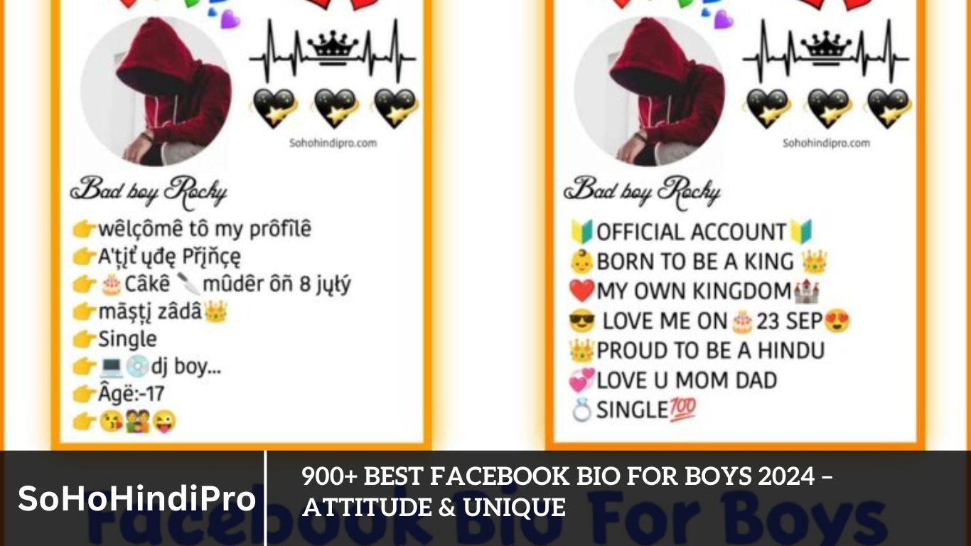 900+ Best Facebook Bio For Boys 2024 – Attitude & Unique